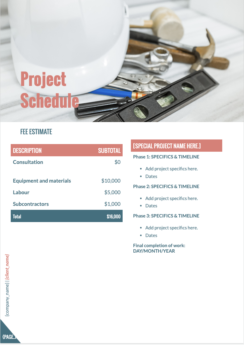 Plumbing Proposal Template | Proposify